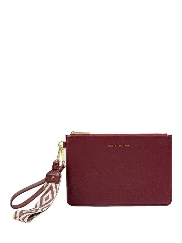 KATIE LOXTON Hallie Wristlet Pouch - Cherry