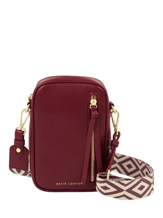 KATIE LOXTON Hallie Small Crossbody Bag - Cherry