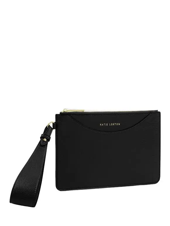 KATIE LOXTON Alba Wristlet Pouch - Black