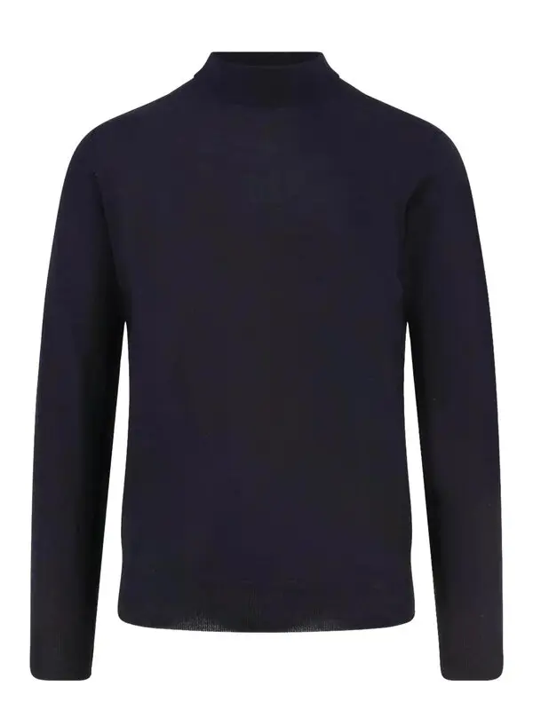 FILIPPO DE LAURENTIIS Merino Wool Turtleneck Sweater - Blue