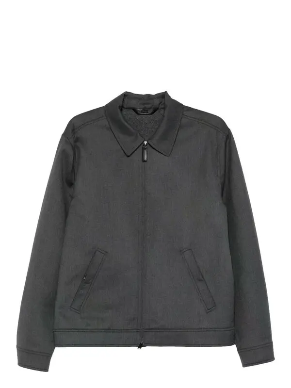 Brioni Mélange-effect Jacket - Grey