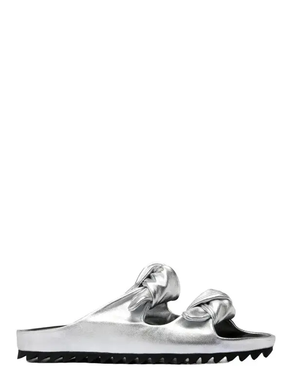 Officine Creative Pelagie 010 Knotted Sandals - Silver