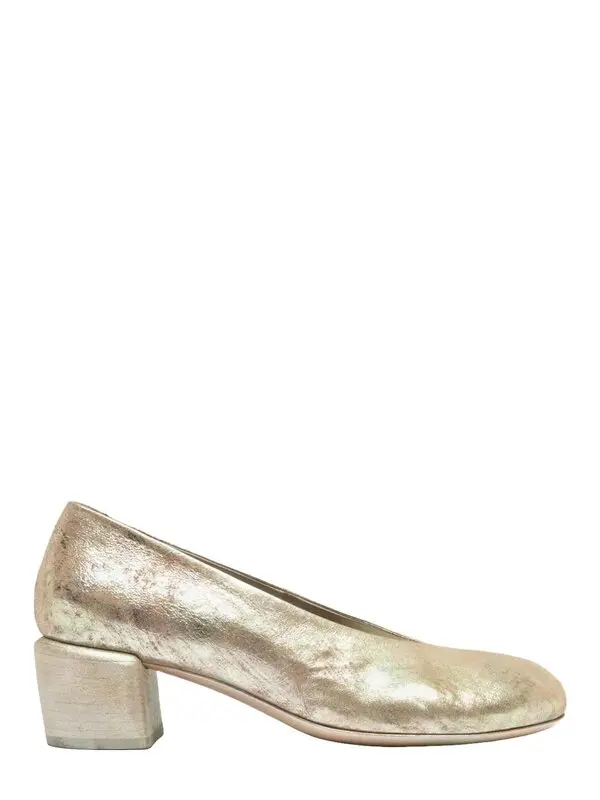 Officine Creative Hadry 010 Block-heel Pumps - Gold