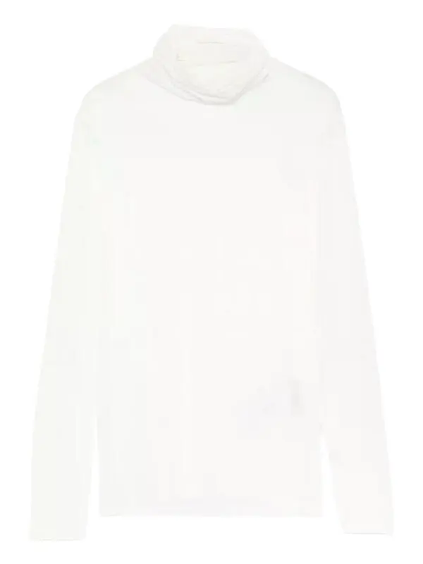 Antonelli Firenze Condor Roll-neck Long-sleeve Top - White