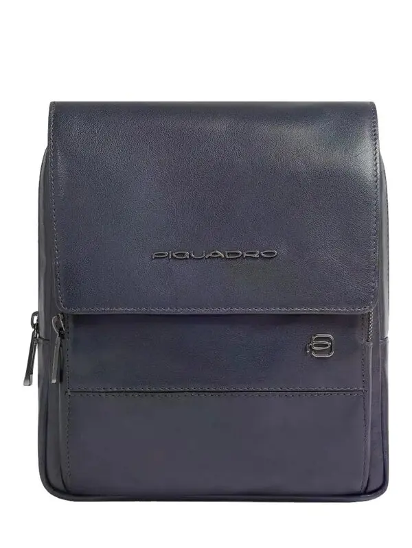 PIQUADRO Flap-detail Shoulder Bag - Blue