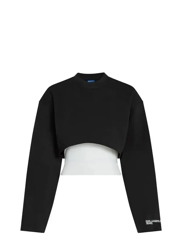 Karl Lagerfeld Layered Sweatshirt - Black