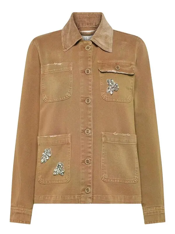Seventy Button-fastening Jacket - Brown