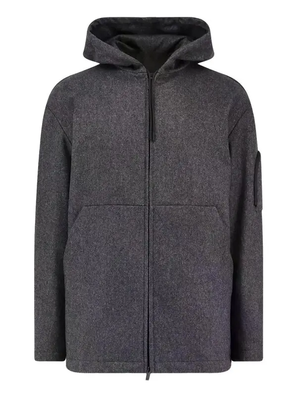 HEVO Grottaverde Hooded Coat - Grey
