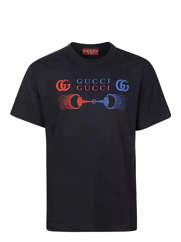 Gucci Horsebit-logo T-shirt - Blue