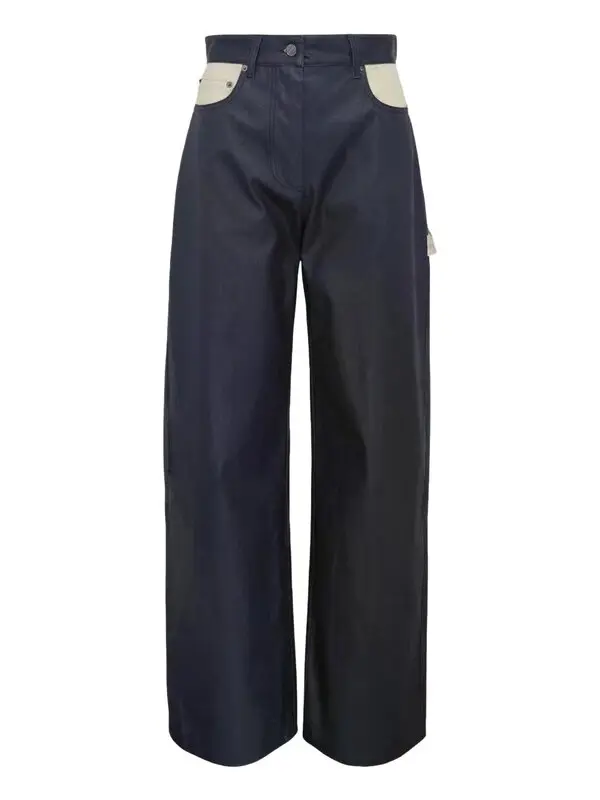 LEE MATHEWS Henry Panelled Trousers - Blue
