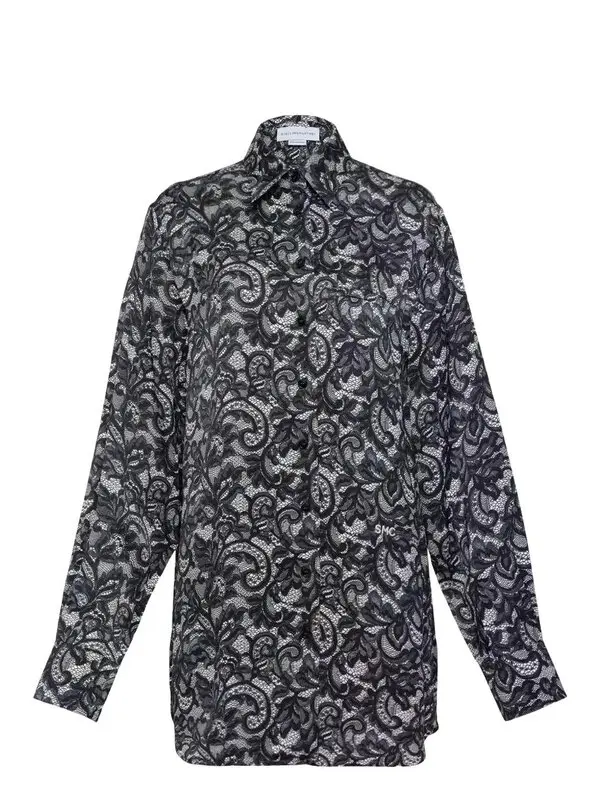 Stella McCartney Lace-print Shirt - Black