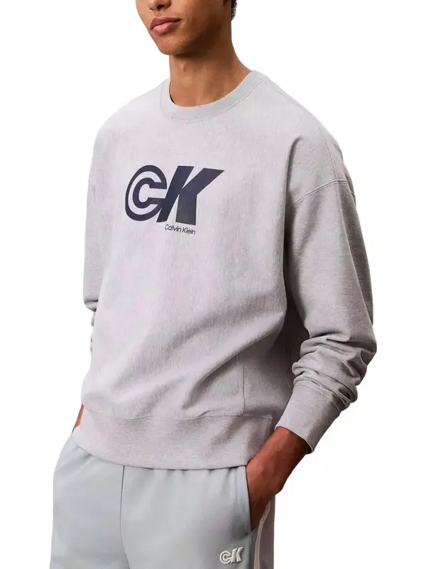 Calvin Klein Logo-print Sweatshirt - Grey
