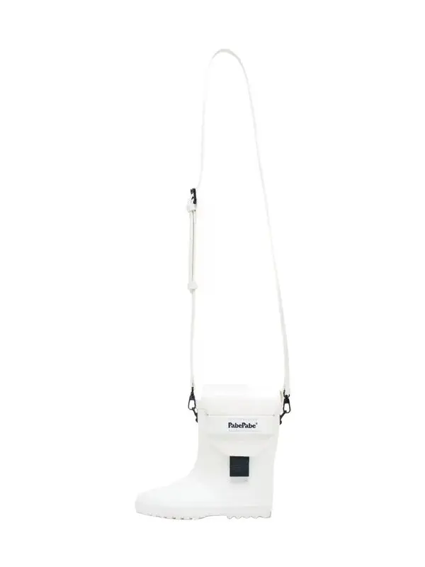 PABEPABE Ninja Rainboot Tabi Cross Body Bag - White