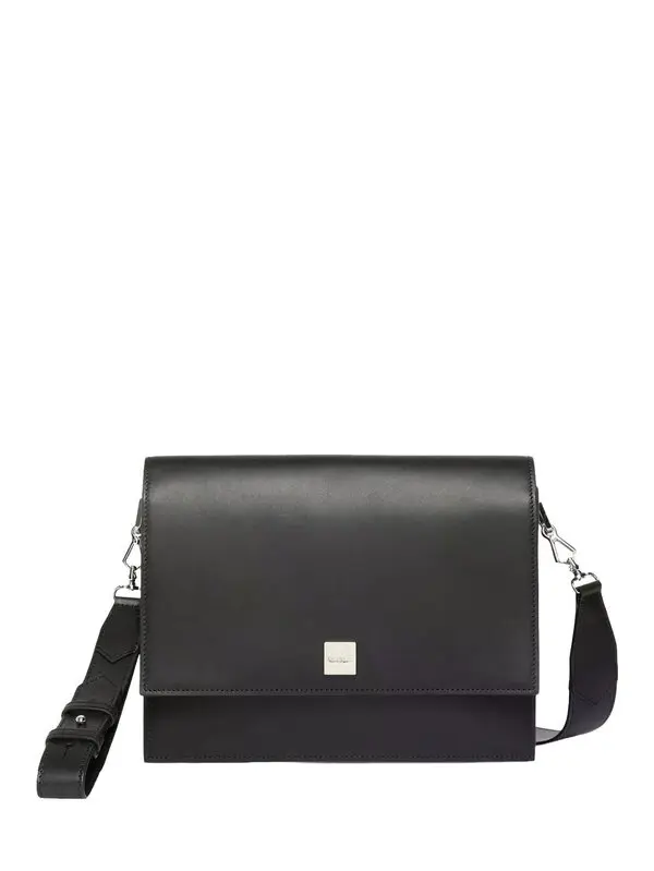 Max Mara Flap-top Satchel Bag - Black