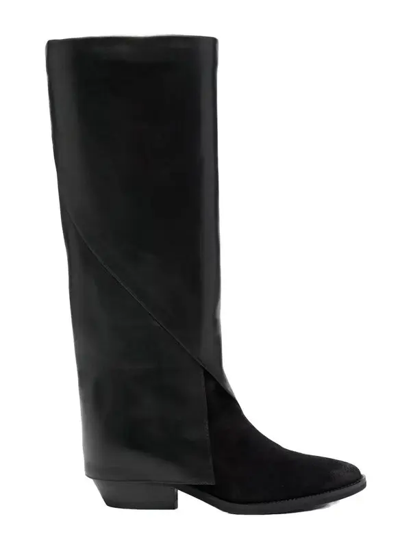 JULIE DEE 45mm Pointed-toe Boots - Black