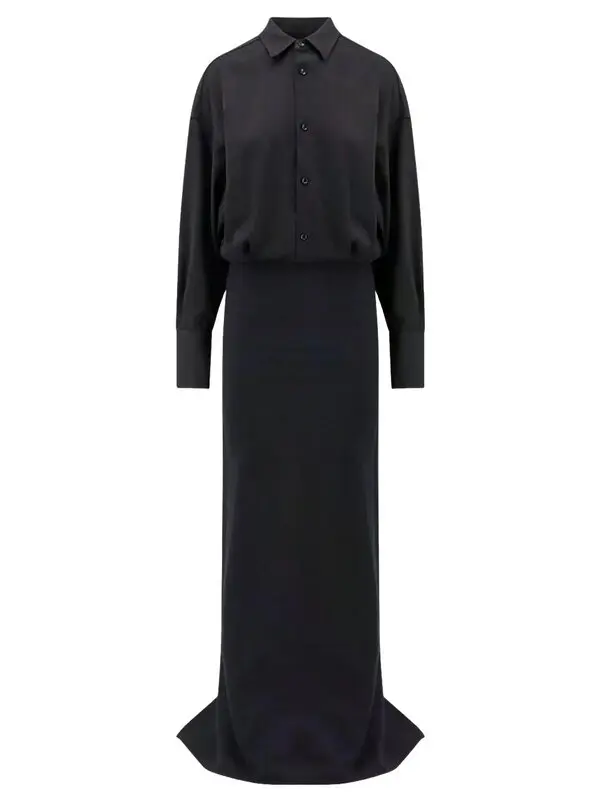 DARKPARK Buttoned Long Dress - Black