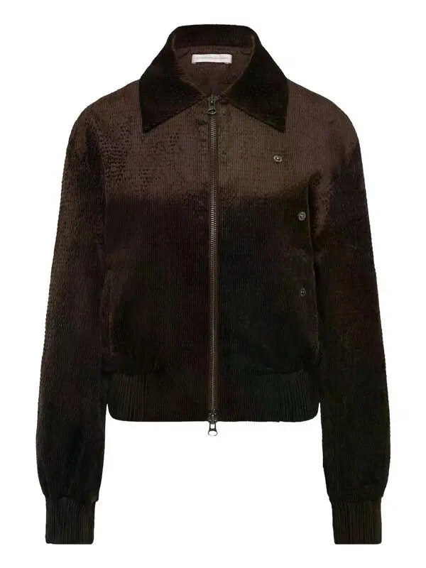 Christopher Esber Flight Corduroy Bomber Jacket - Brown