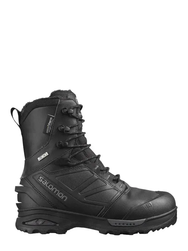 SALOMON Lace-up Panelled Boots - Black
