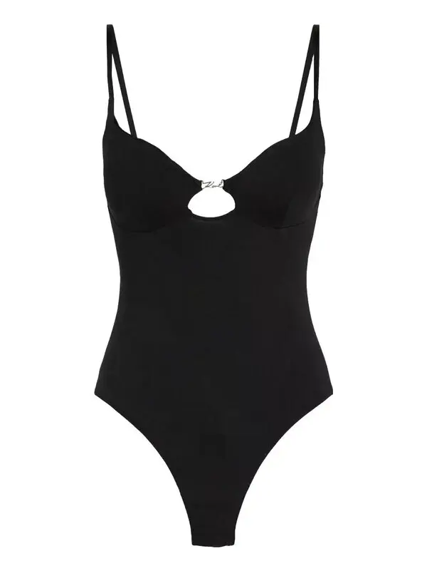 Karl Lagerfeld Cut-out Bodysuit - Black