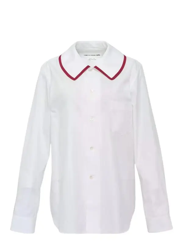 Comme Des Garçons Long-sleeve Blouse - White