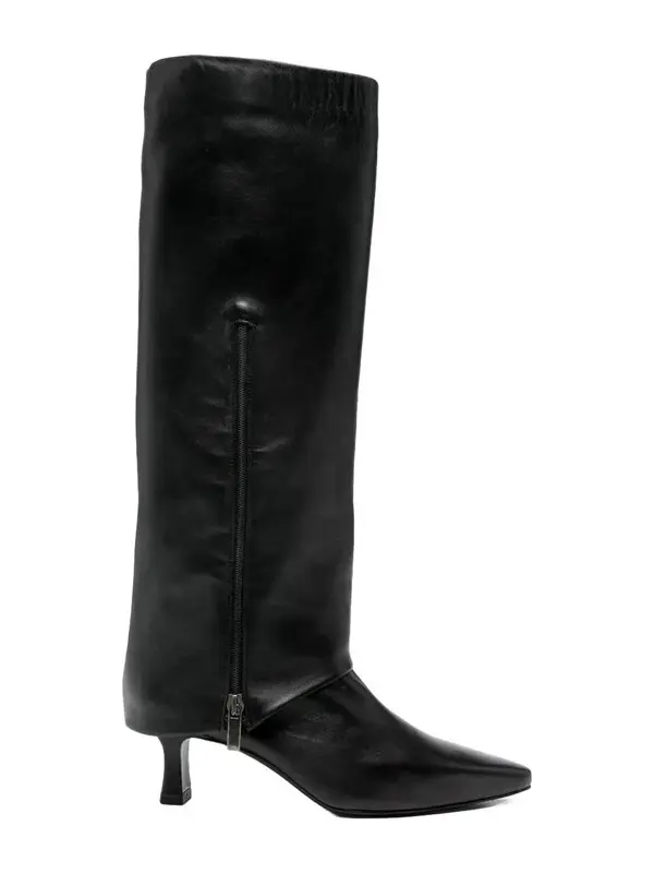 THE SELLER Pointed Zip 60mm Boots - Black