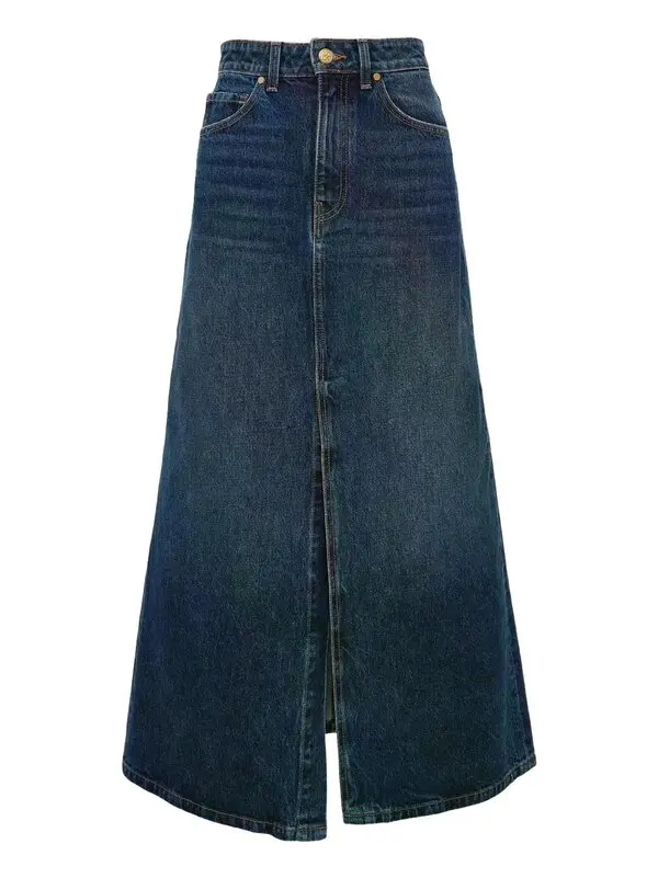 Ulla Johnson Anais Maxi Denim Skirt - Blue