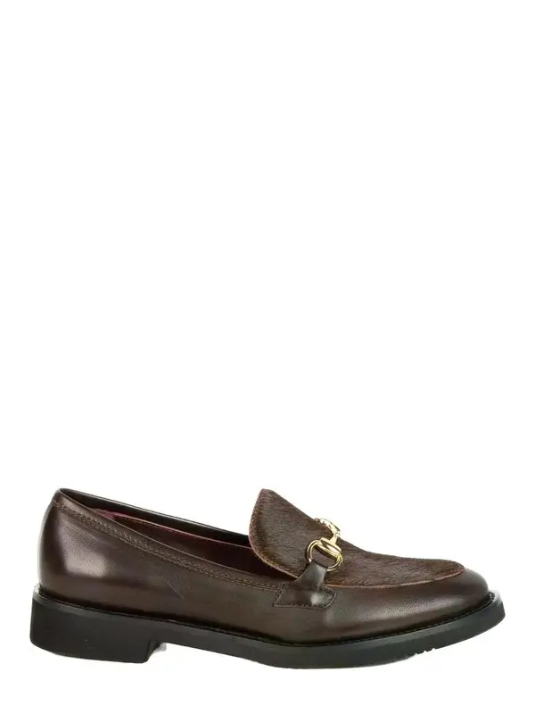 VIOLA RICCI Pony-hair Loafers - Brown