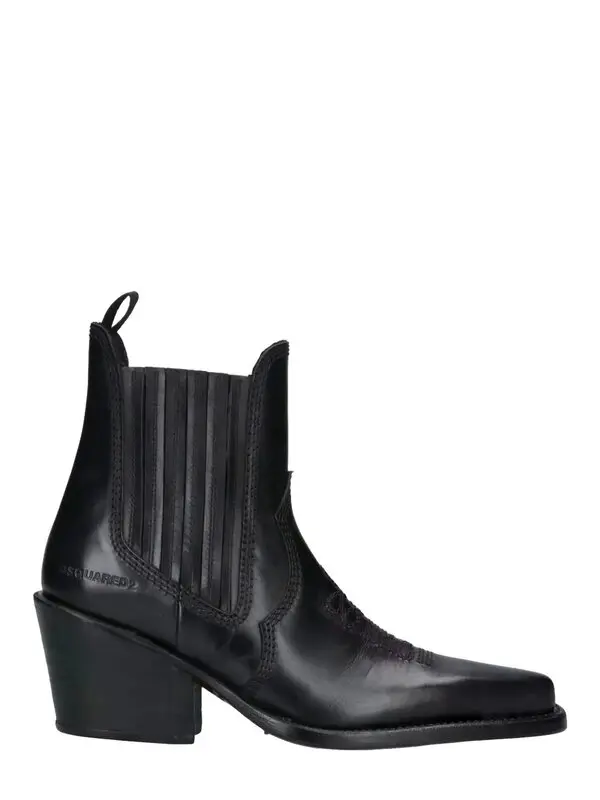 Dsquared2 City Embroidered Boots - Black