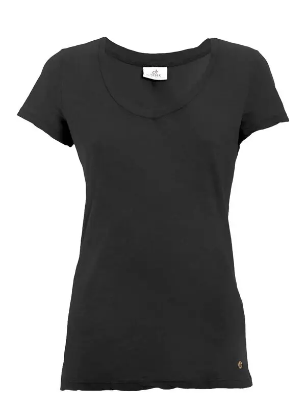 DEHA Scoop-neck T-shirt - Black
