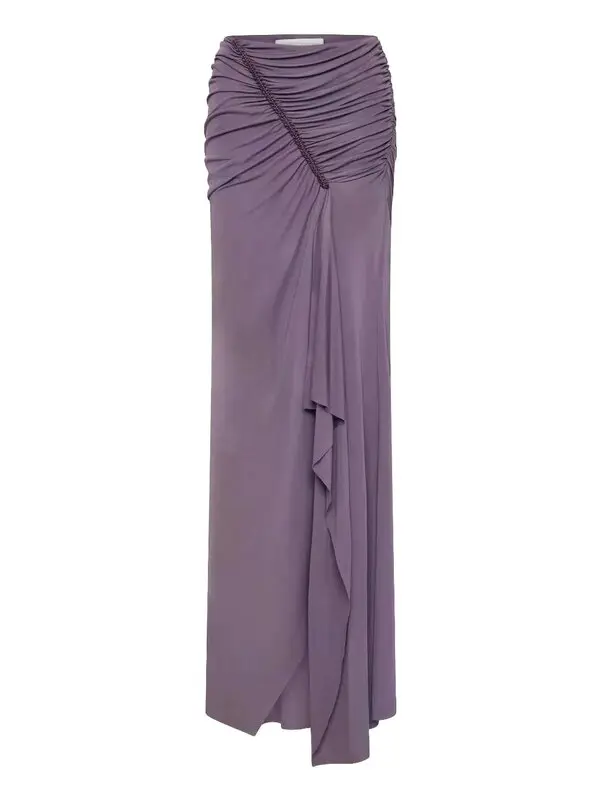 Christopher Esber Shibari Jersey Maxi Skirt - Purple