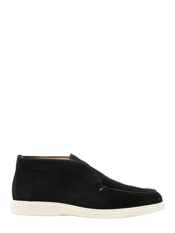 Santoni Suede Desert Boots - Black