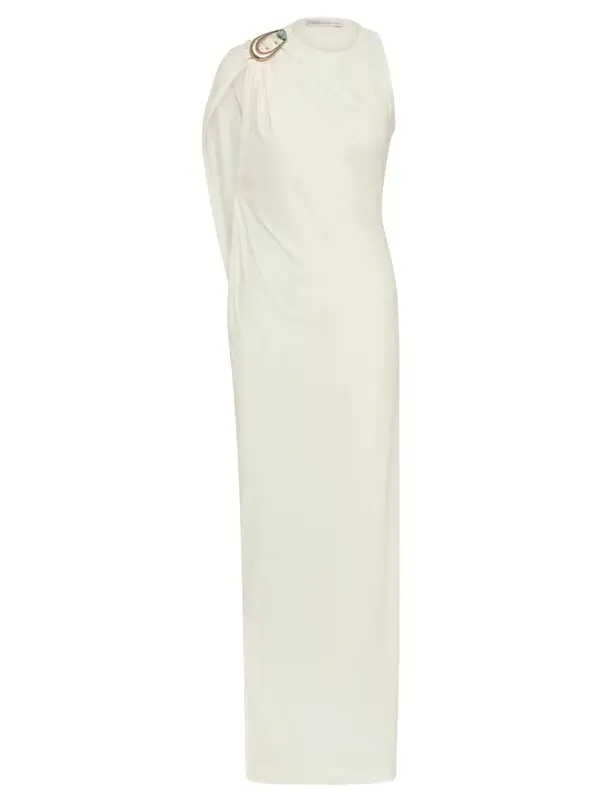 Christopher Esber Column Maxi Dress With Pin Embellishment - White