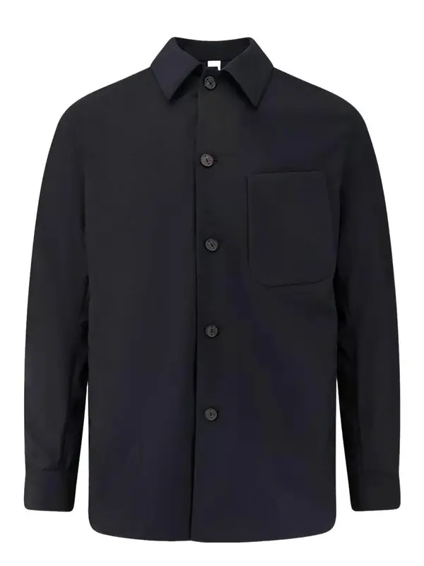 HEVO Patch Pocket Long Sleeves Shirt - Black