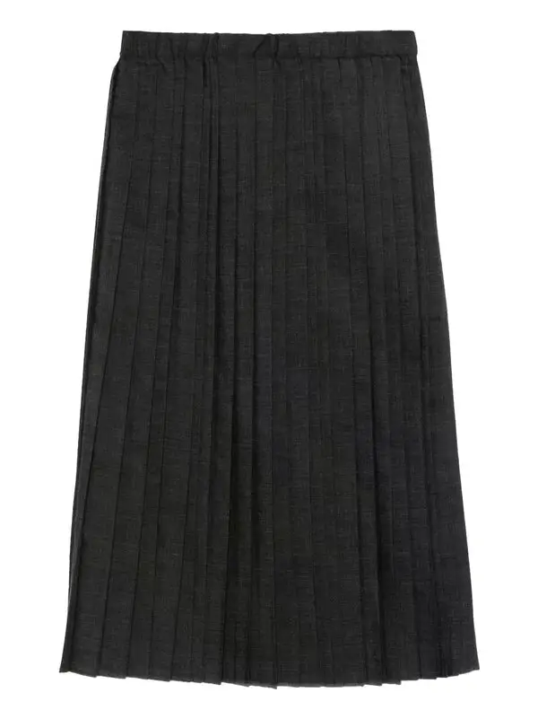 Antonelli Firenze Orvieto Pleated Midi Skirt - Grey