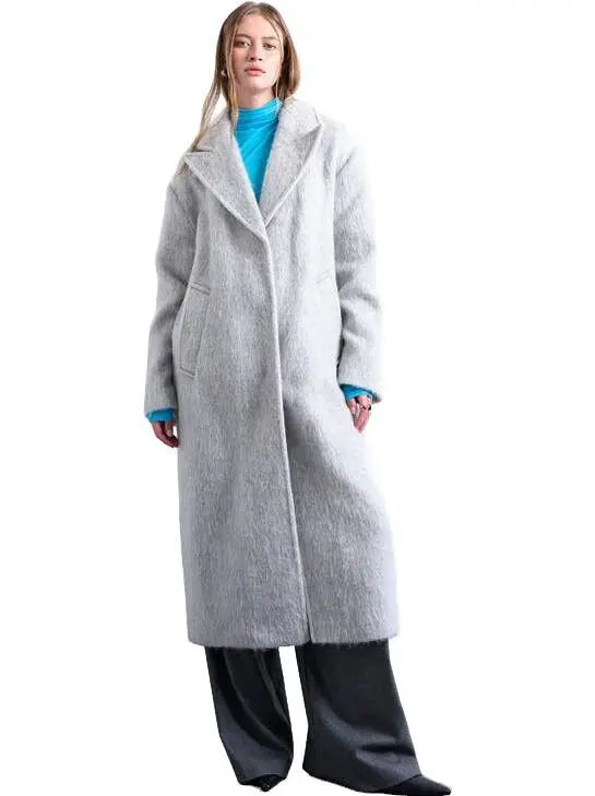 Topshop Oversize Coat - Grey