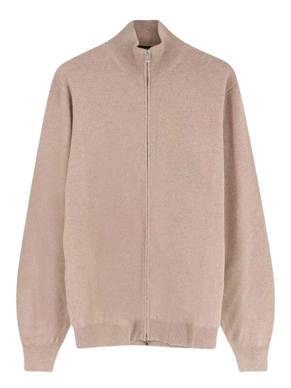 FILIPPO DE LAURENTIIS Zip-fastening Cardigan - Neutrals