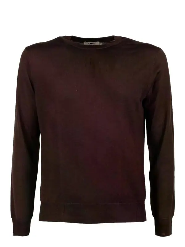 Altea Crew-neck Long-sleeve Sweater - Brown