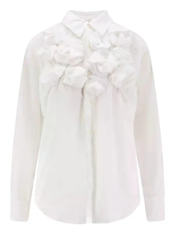 Comme Des Garçons Ruffled Shirt - White