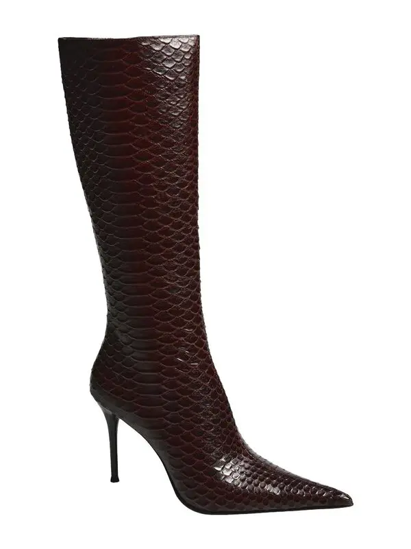 Jeffrey Campbell Proposal Pointed Toe Boot - Brown Snake