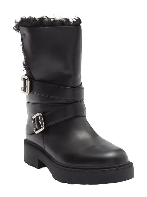 Jeffrey Campbell Bundled Biker Boot - Black Combo