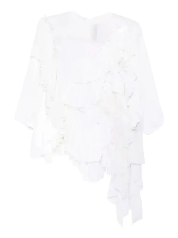 ALAINPAUL Ruffled Top - White
