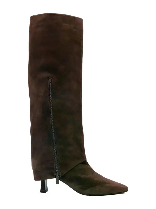 THE SELLER Pointed Zip 60 Boots - Brown