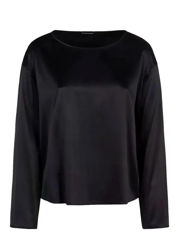 Emporio Armani Satin Blouse - Blue