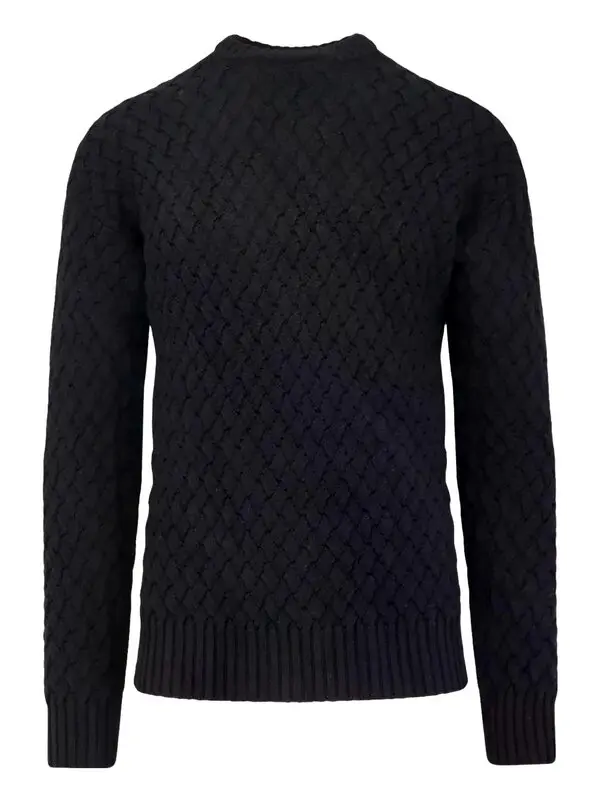 Alpha Studio Cable-knit Sweater - Black