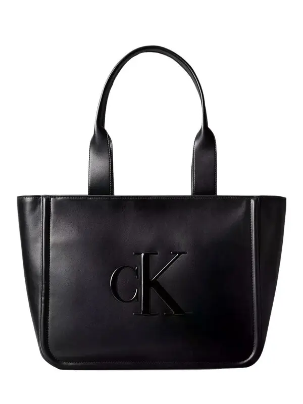 Calvin Klein Logo-embossed Tote Bag - Ub1 Black