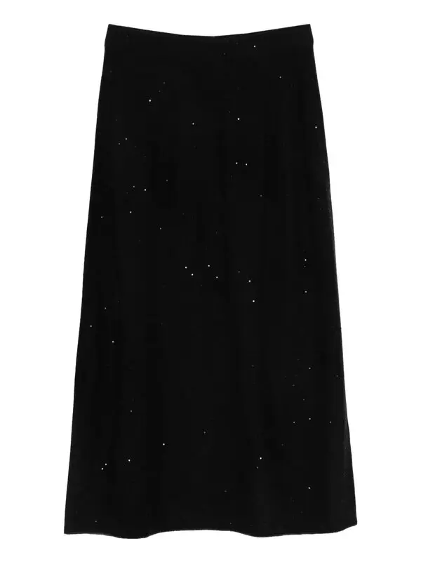 Antonelli Firenze Giunia Sequined Maxi Skirt - Black