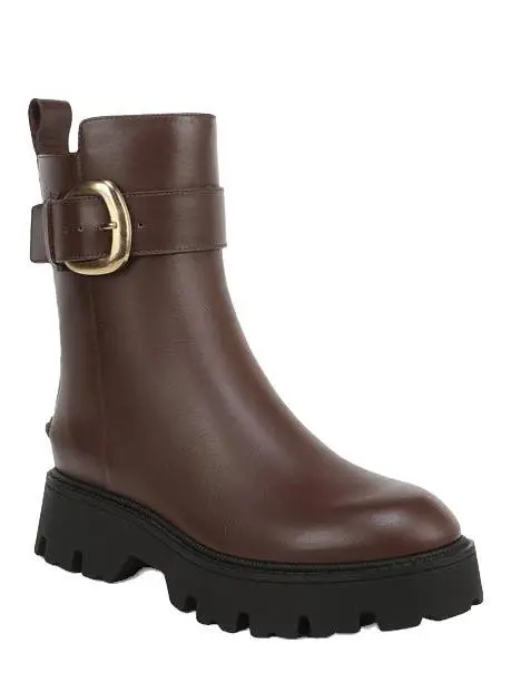 CIRCUS NY BY SAM EDELMAN Primm Lug Sole Bootie - Deep Pecan