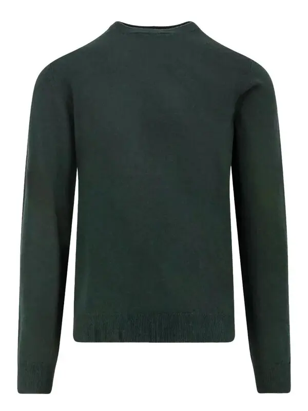 FILIPPO DE LAURENTIIS Crew-neck Ribbed Sweater - Green