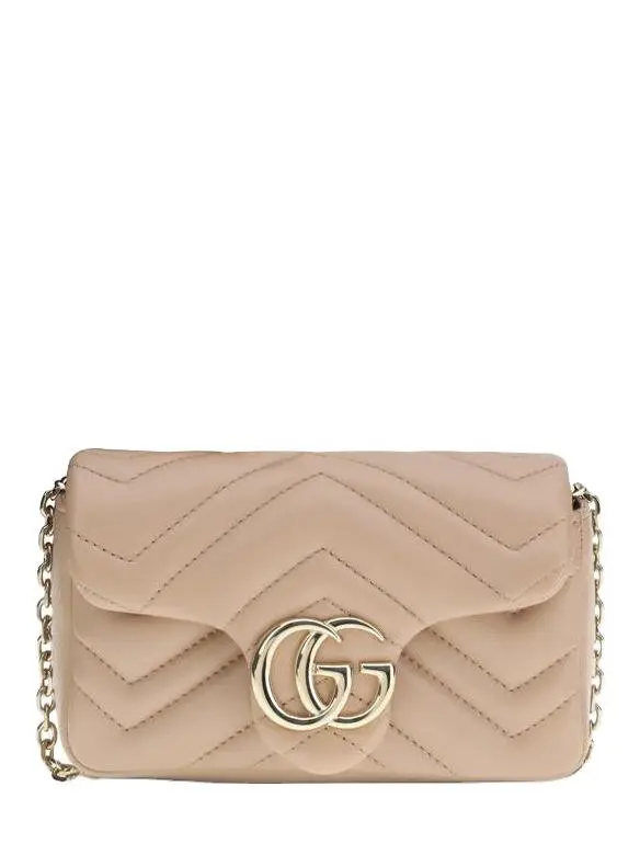 Gucci Gg Marmont Mini Shoulder Bag - Pink
