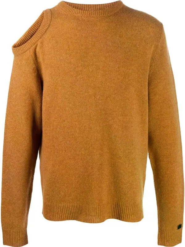 Aries Cut-out Knit Jumper - Orange